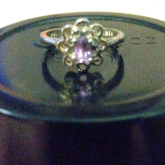 Avon | Jewelry | Vintage Avon Amethyst Sterling Silver 925 Ring Size 5 ...